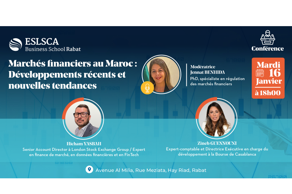 Conférence «Marchés Financiers au Maroc : Développements récents et ...