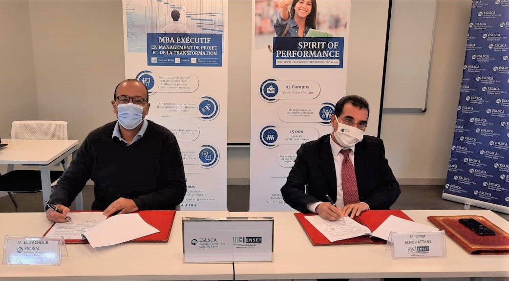 Partenariat entre ESLSCA Rabat et L’ENSET Mohamedia